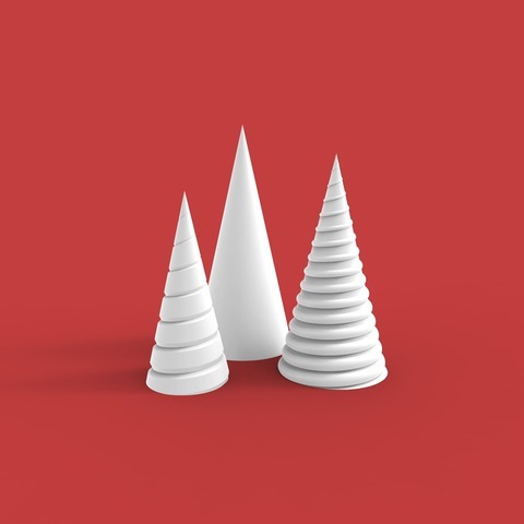 cone trees by creaserra | Download free STL model | Printables.com