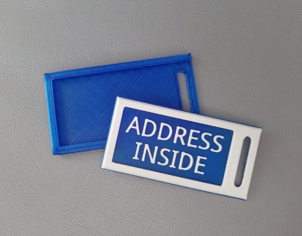 Luggage tag V2 by Old Lady | Download free STL model | Printables.com