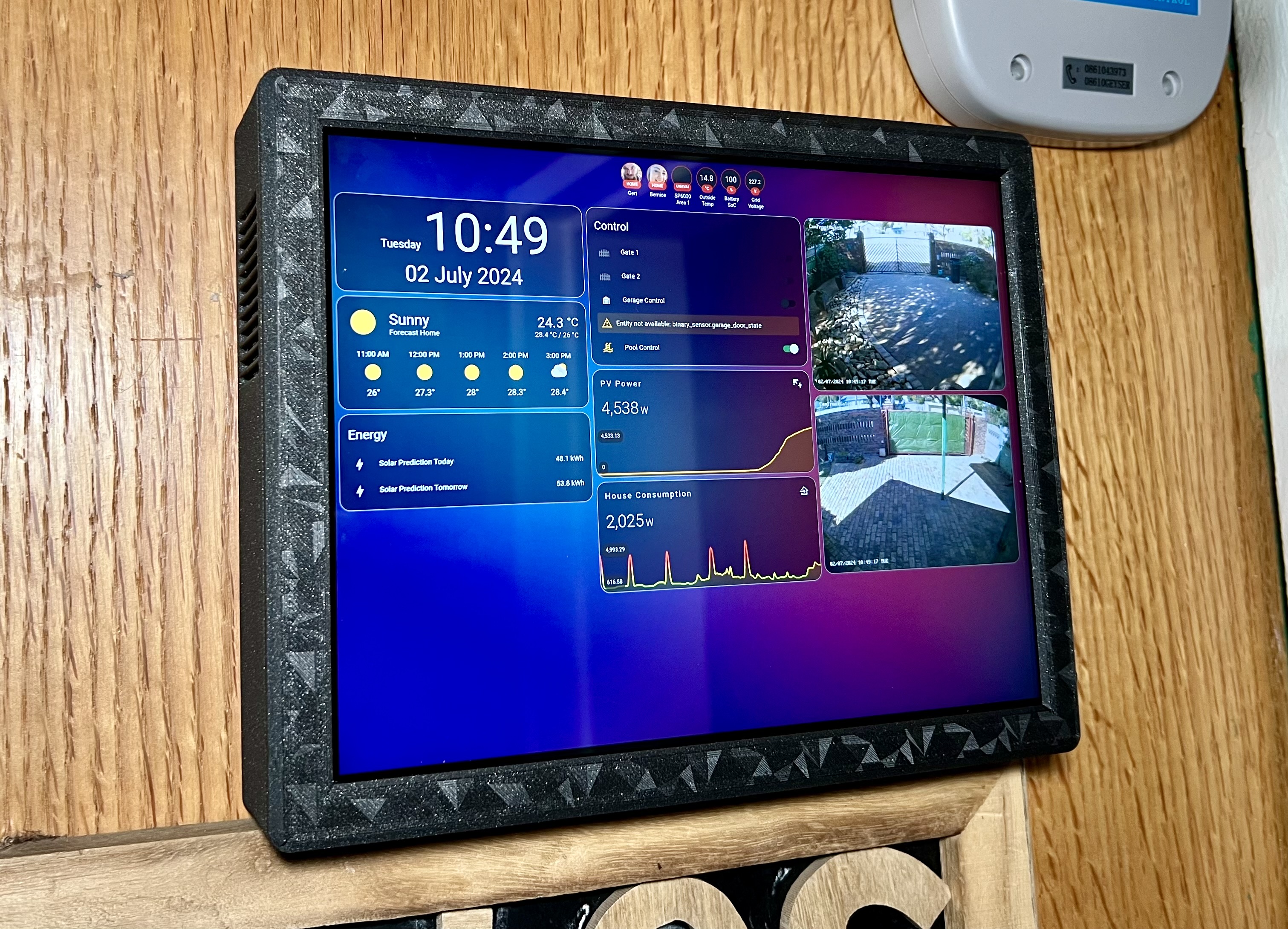 9.7" 2k Touch display Casing for Home Assistant Kiosk Display by ...