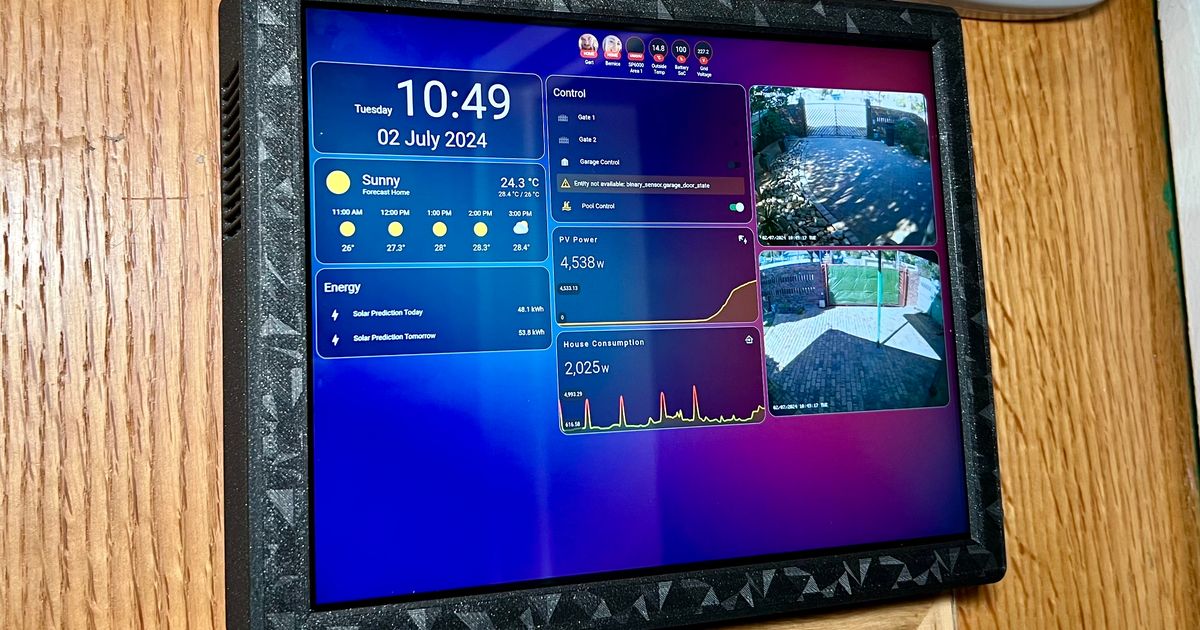 9.7" 2k Touch display Casing for Home Assistant Kiosk Display by ...