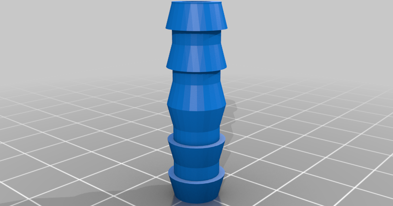 9.6mm Barb Fitting by Kevinrob | Download free STL model | Printables.com
