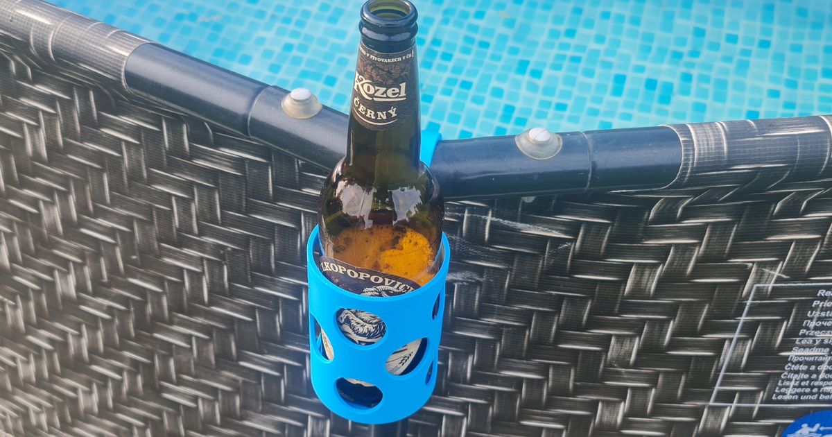 Pool Beer Holder by Rene Czerner | Download free STL model | Printables.com