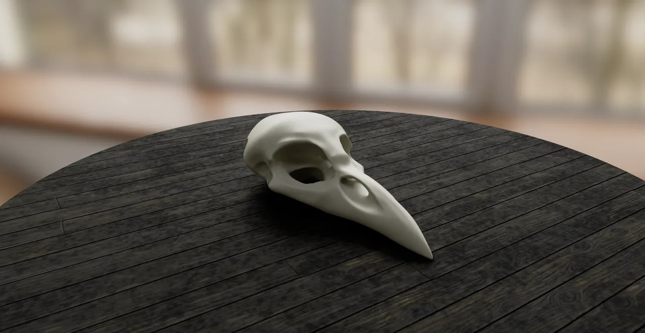Crow Skull Pendant by ItHurtsWhenIPee | Download free STL model ...