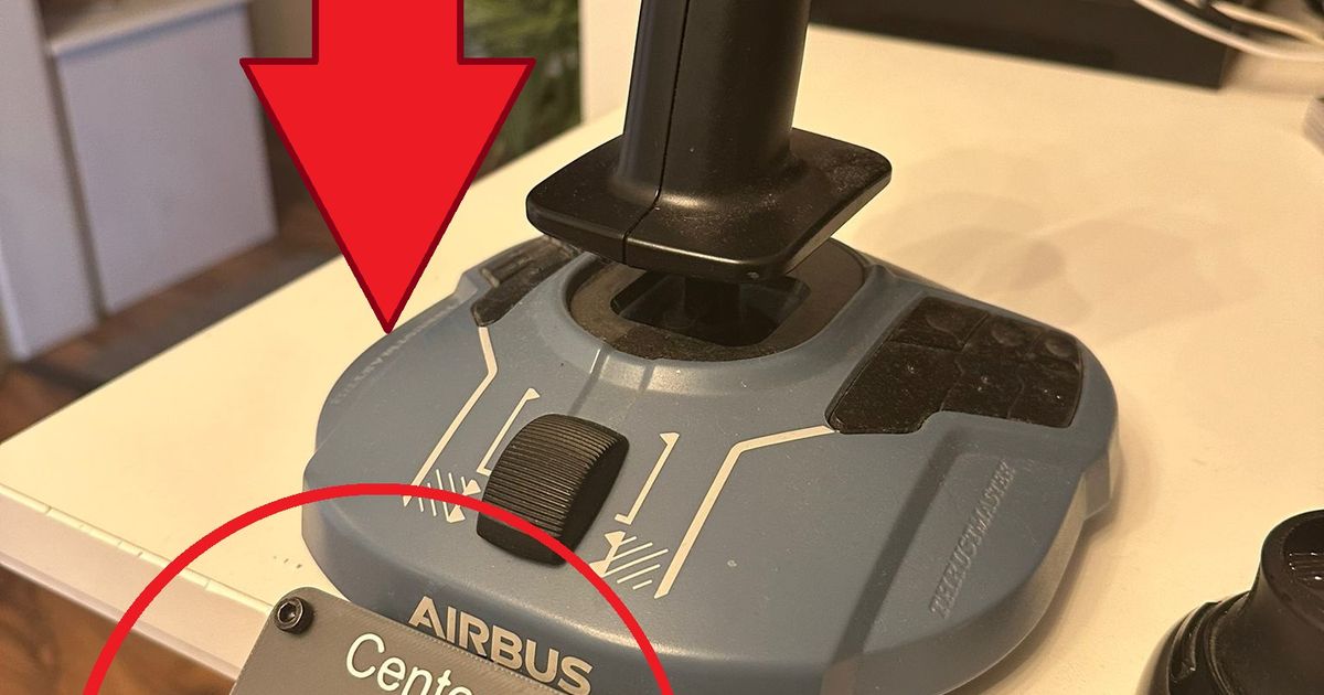 Airbus Tiller Joystick Addon für Thrustmaster TCA (replaces function of ...