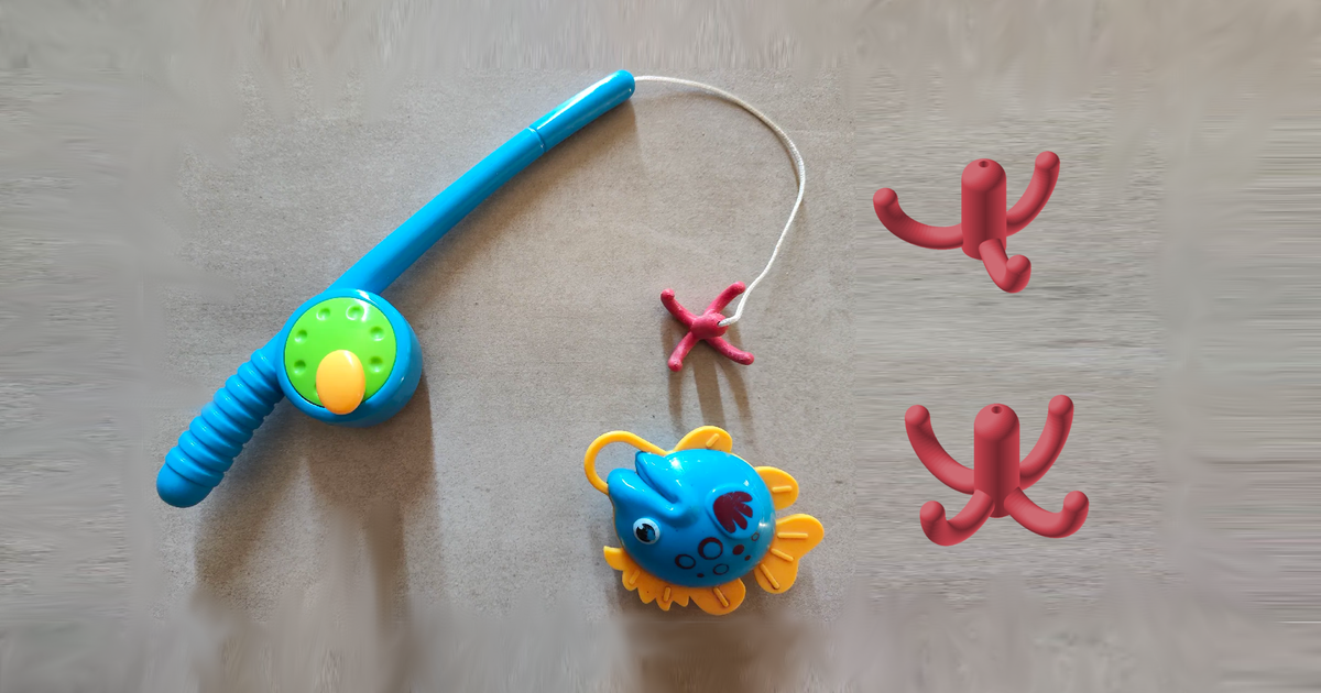 Fisher-Price toy fish hook by rmfms | Download free STL model ...