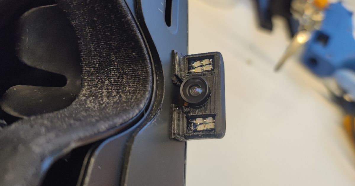 Valve index face tracking camera mount by Squishy | Download free STL ...