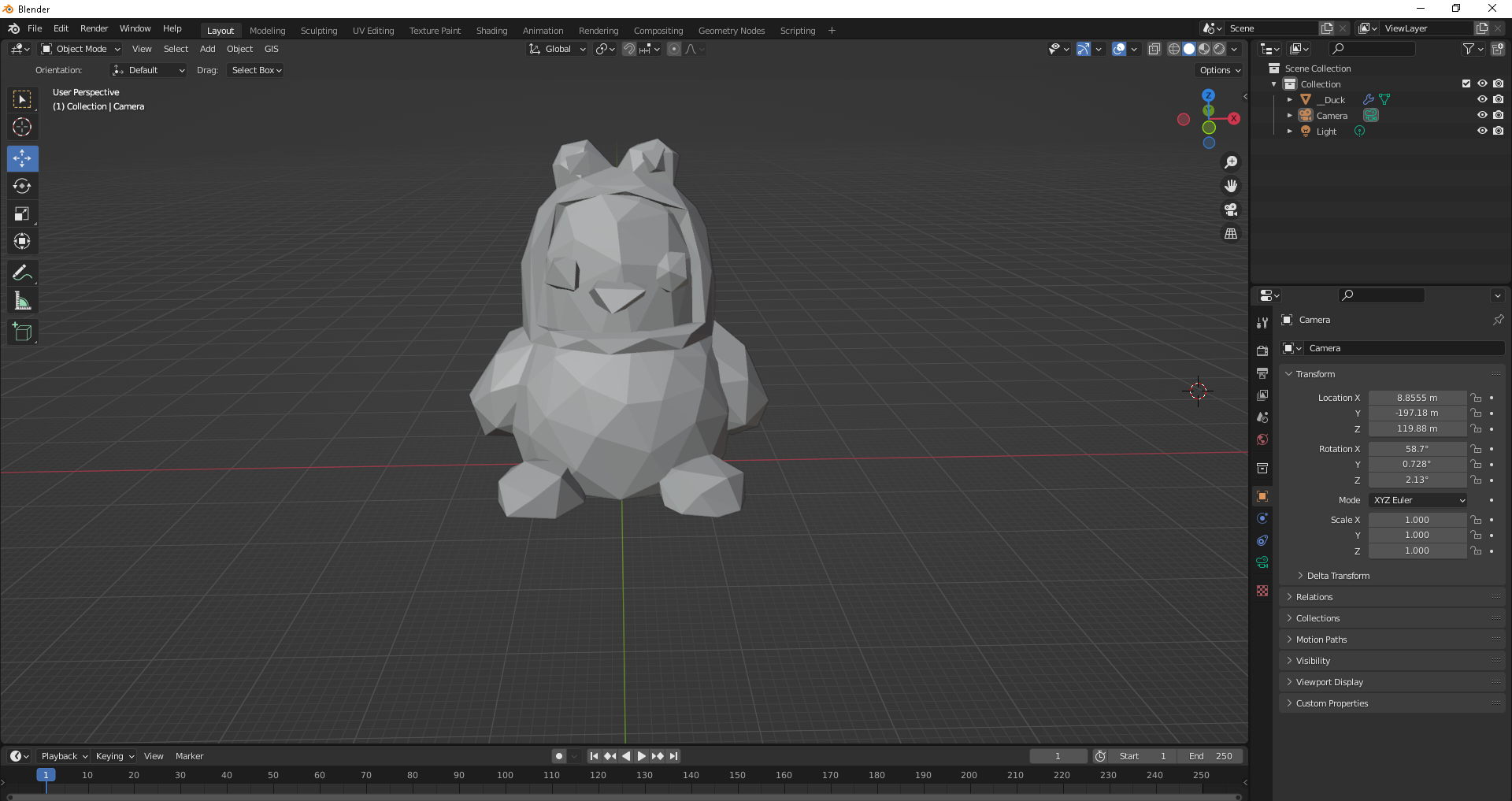 low Poly Duck by V W | Download free STL model | Printables.com