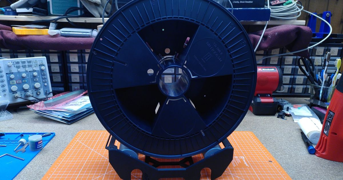 Auto-Rewind Spool Holder for RepRack - Large Edition by Evil Duck ...