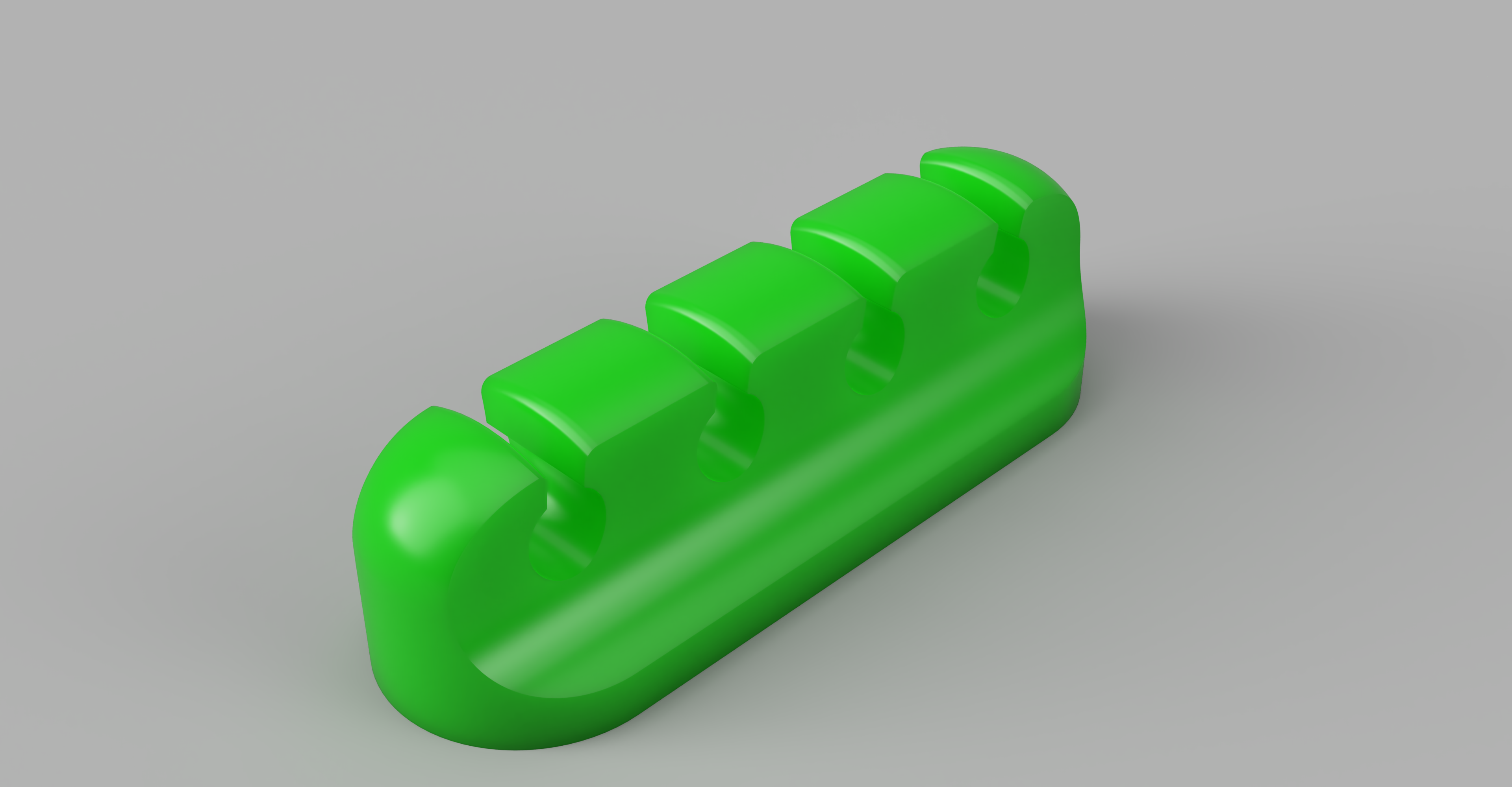 Cable holder/clip (1-5 cables) by MakePro | Download free STL model ...