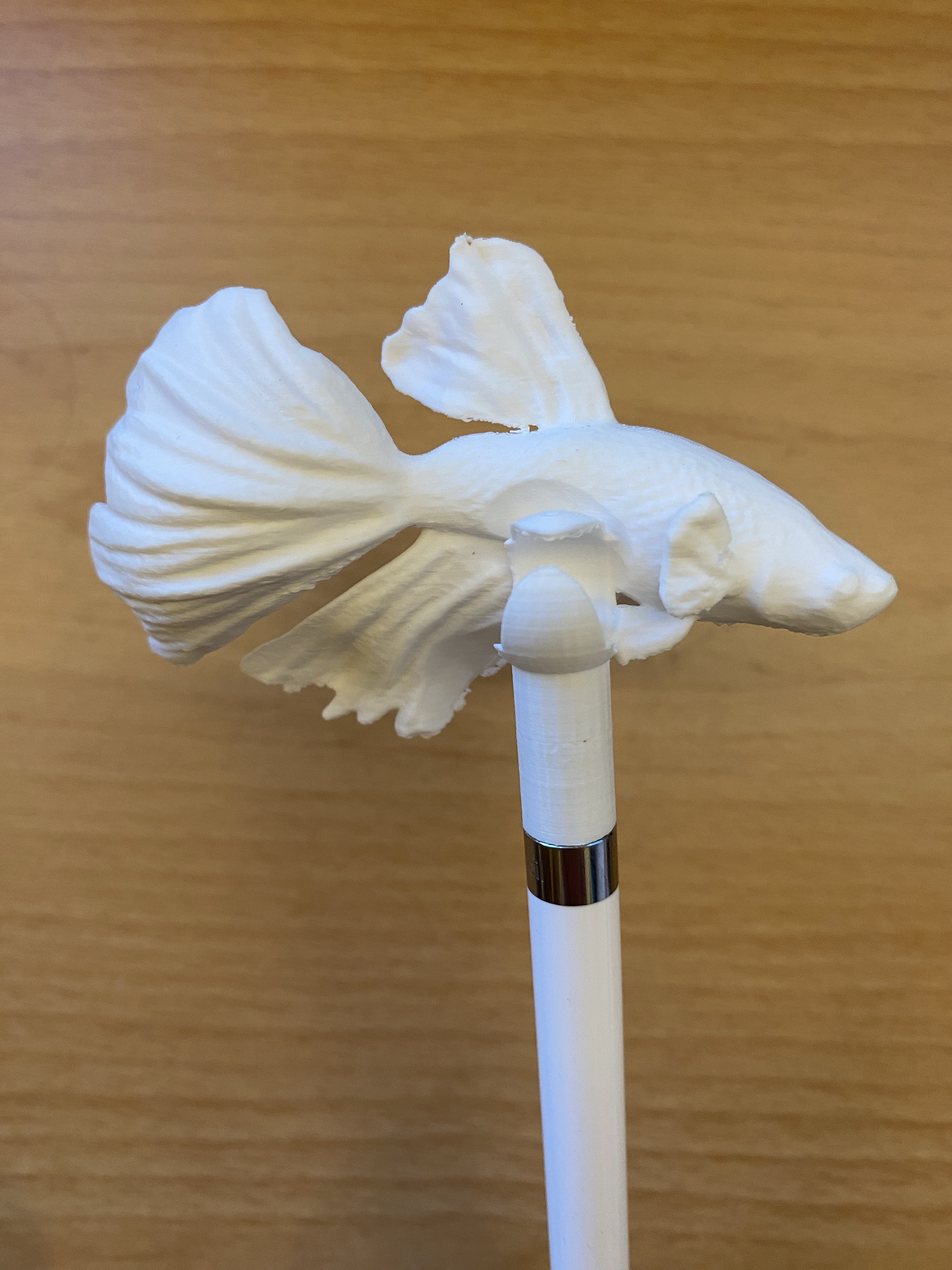 Apple Pen Cap with Fish by LiLo | Download free STL model | Printables.com