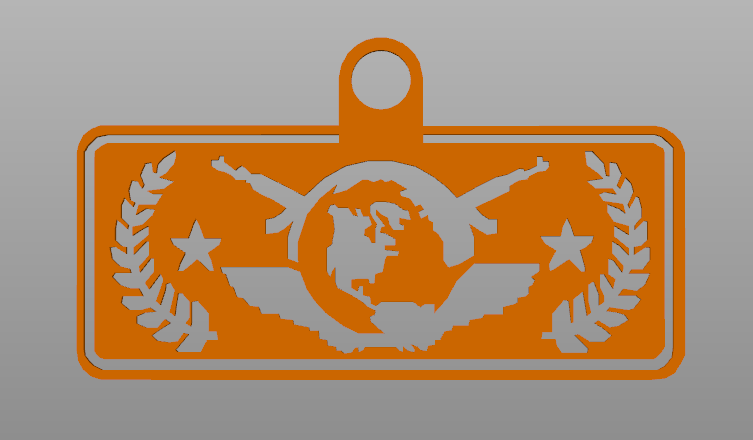 GLOBAL ELITE keychain by amik | Download free STL model | Printables.com