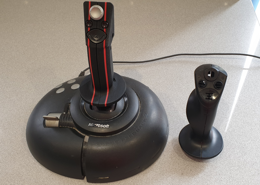 Ambidextrous Sidewinder Force Feedback 2 Joystick by Hamstah | Download ...