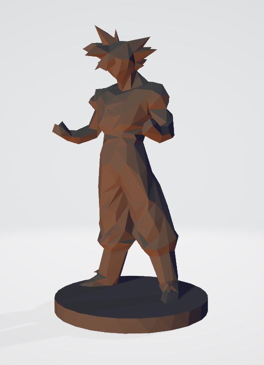 Power Level Under 9000 - Low Poly Goku by Funkybuild | Download free ...