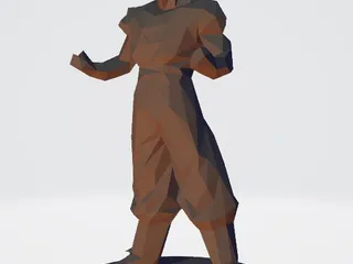 Power Level Under 9000 - Low Poly Goku by Funkybuild | Download free ...