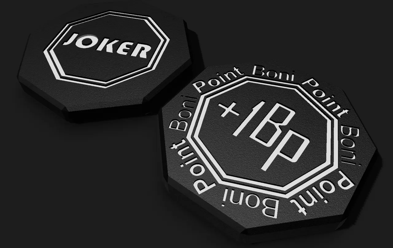 Joker coin / Token (editable) by Marcy93 | Download free STL model ...