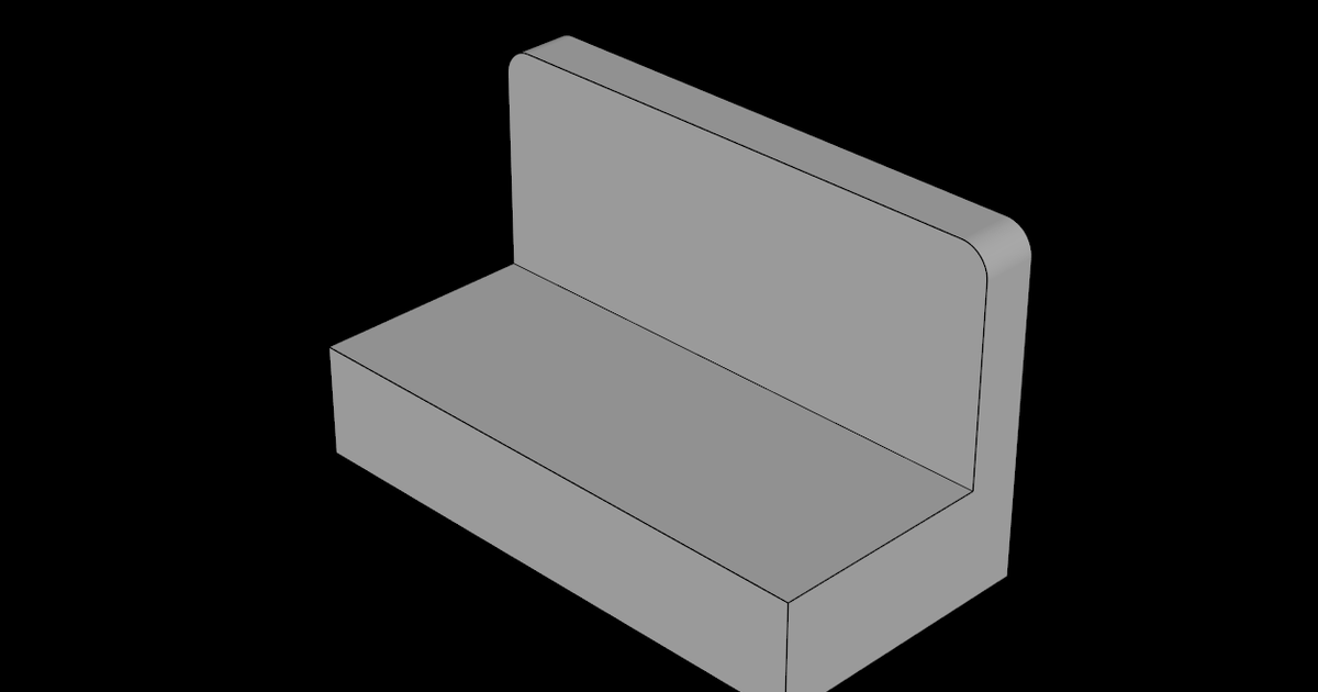 Lego Compatible (4865b.dat) Panel 1 x 2 x 1 with Rounded Corners por ...