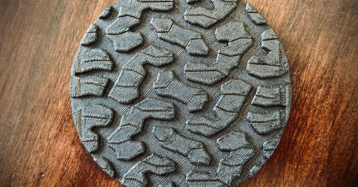 All Terrain Tire Drink Coaster by vidision | Download free STL model ...