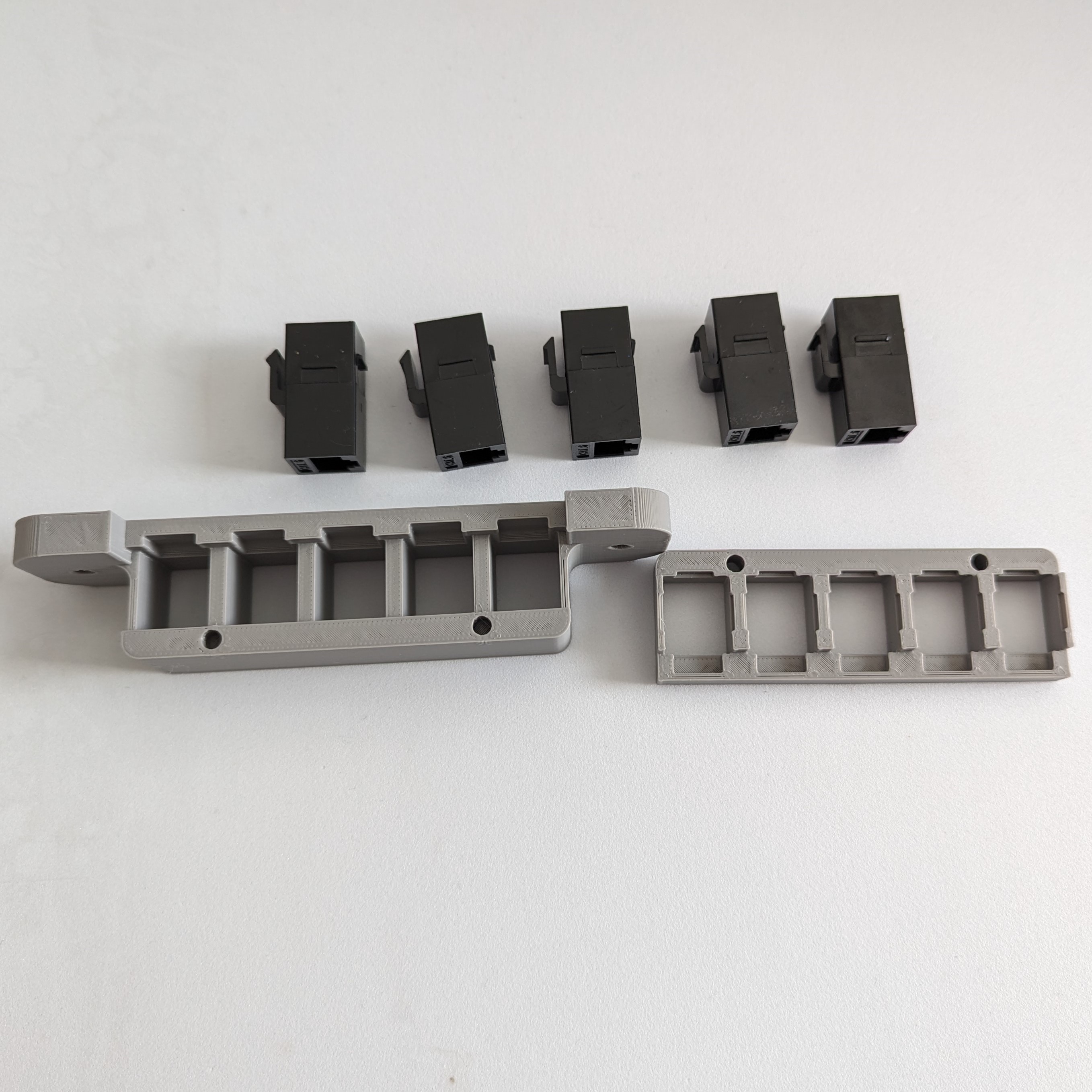 Ethernet Patch Cable Rack - 5 connectors by steamtronics | Download ...