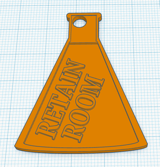 Retain Room Keychain by Cerquelu | Download free STL model | Printables.com