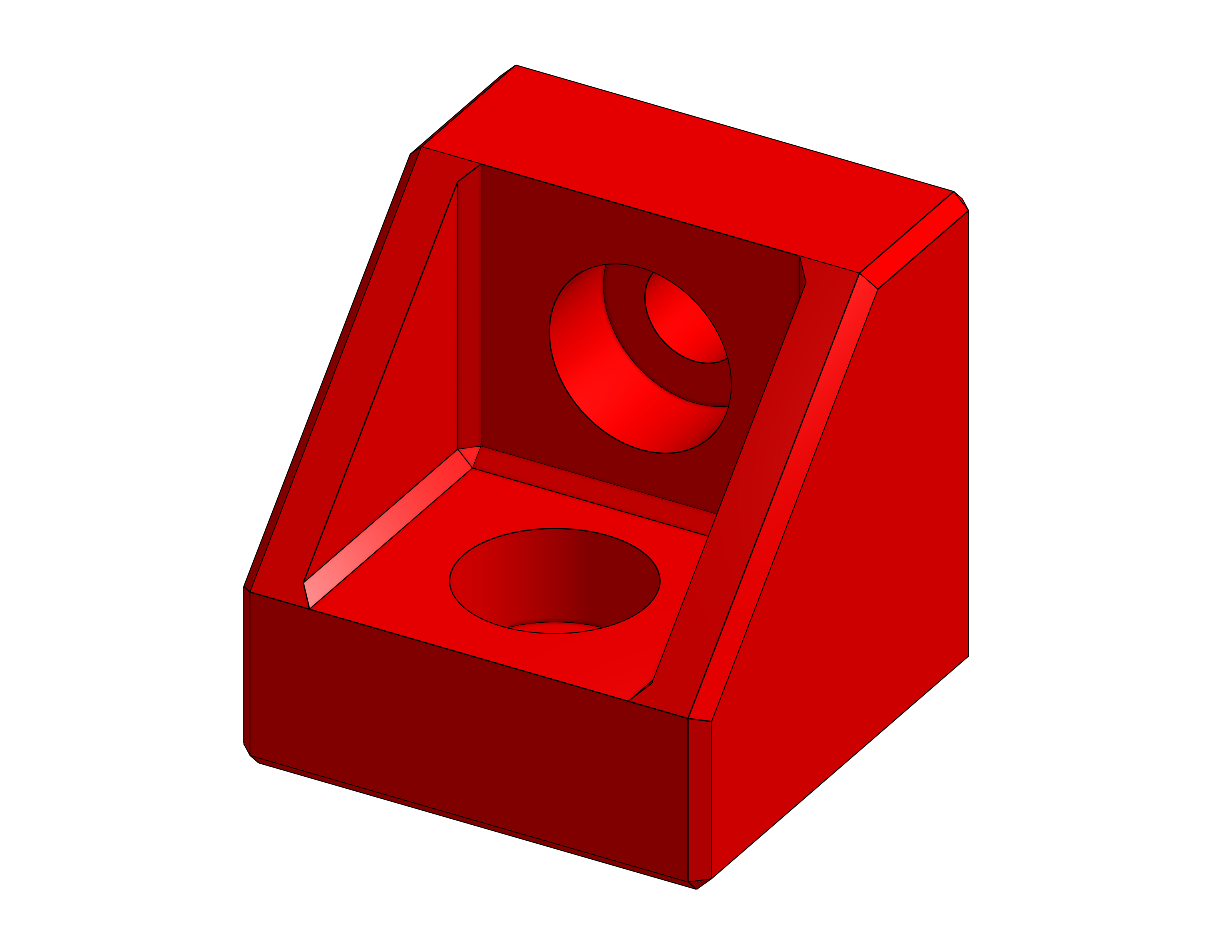 90 Degree Mounting Bracket for 3030 Extrusion (M5 Screws) by AGB ...