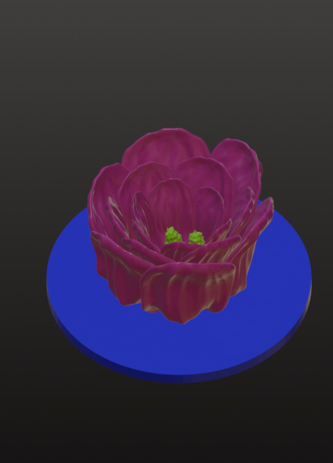 Flower decoration with base by Cooper | Download free STL model ...