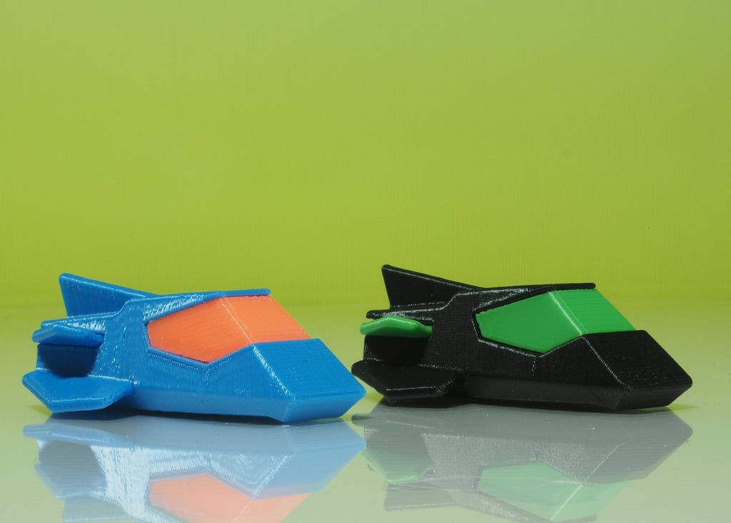 Sci-fi mini spaceship toy No.5 easy print - no supports by hoovernaught ...