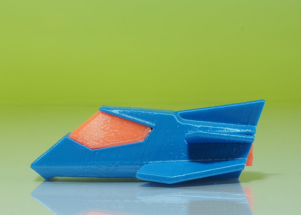 Sci-fi mini spaceship toy No.5 easy print - no supports by hoovernaught ...