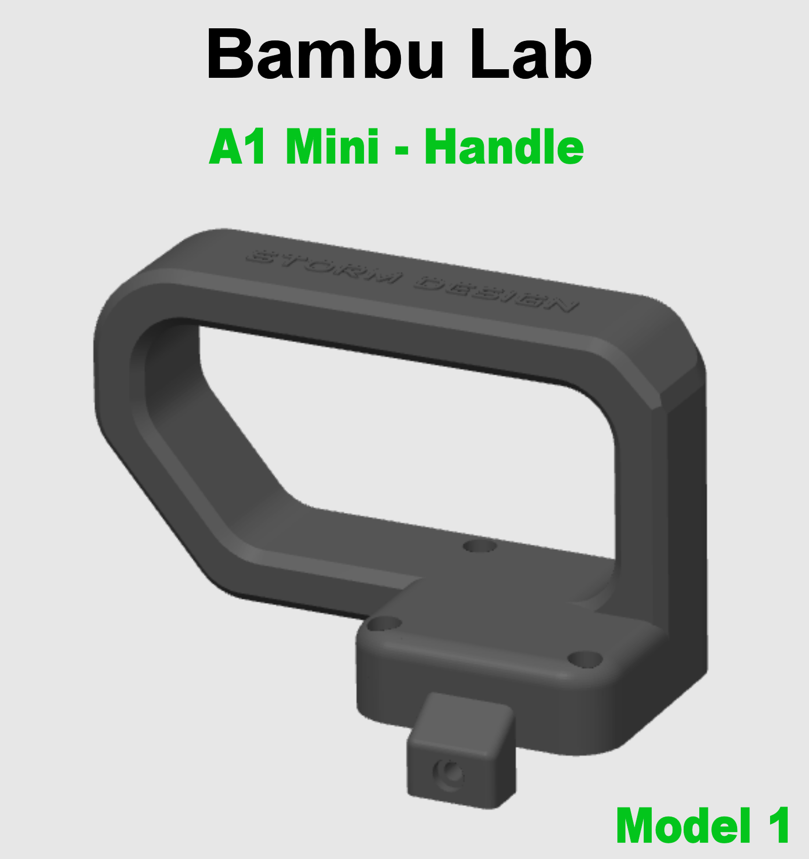 A1 Mini - Handles by STORM DESIGN | Download free STL model ...