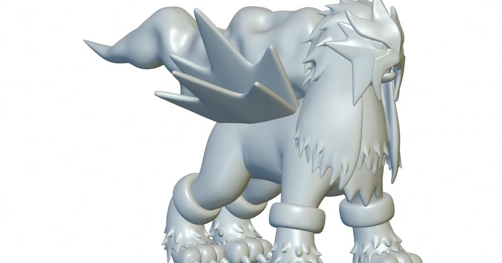 Pokemon Entei #244 - Optimized for 3D Printing by 3Dprint1UP | Download ...