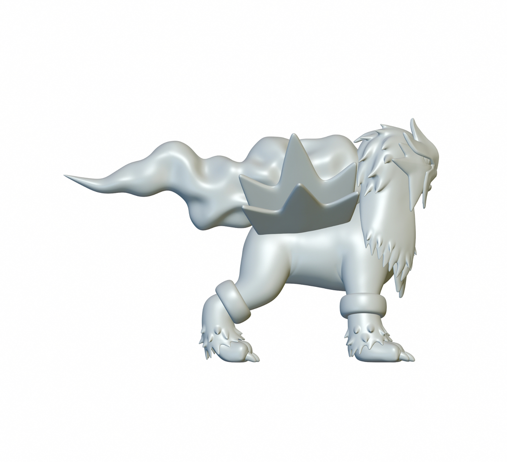 Pokemon Entei #244 - Optimized for 3D Printing by 3Dprint1UP | Download ...
