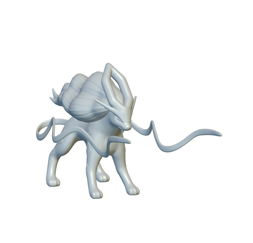Pokemon Suicune #245 - Optimized for 3D Printing by 3Dprint1UP ...