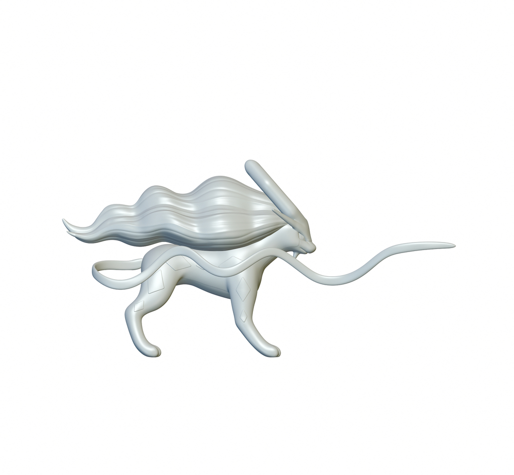 Pokemon Suicune #245 - Optimized for 3D Printing by 3Dprint1UP ...