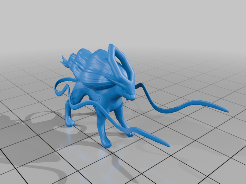 Pokemon Suicune #245 - Optimized for 3D Printing by 3Dprint1UP ...