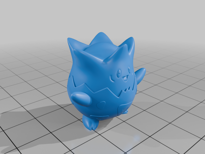 Pokemon Togepi #175 - Optimized for 3D Printing by 3Dprint1UP ...