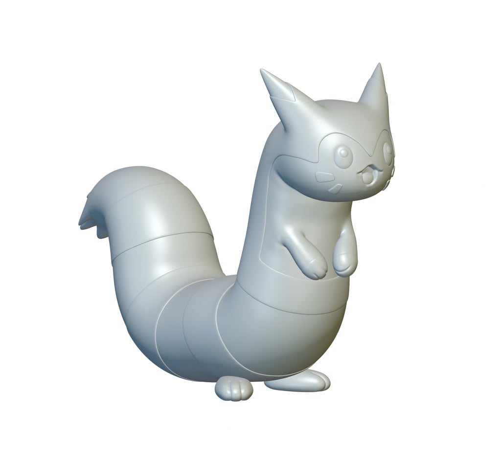 Pokemon Furret #162 - Optimized for 3D Printing by 3Dprint1UP ...