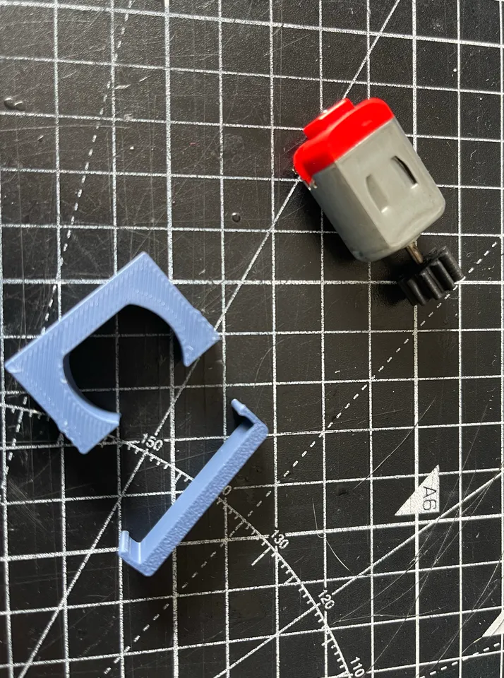 DC motor support mount by Mattia Fiorini | Download free STL model ...