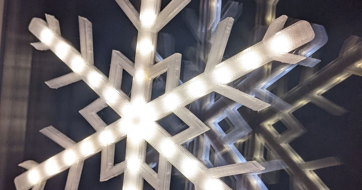 Light Up Snowflake Window Decoration for LED Strips by xeetsh ...