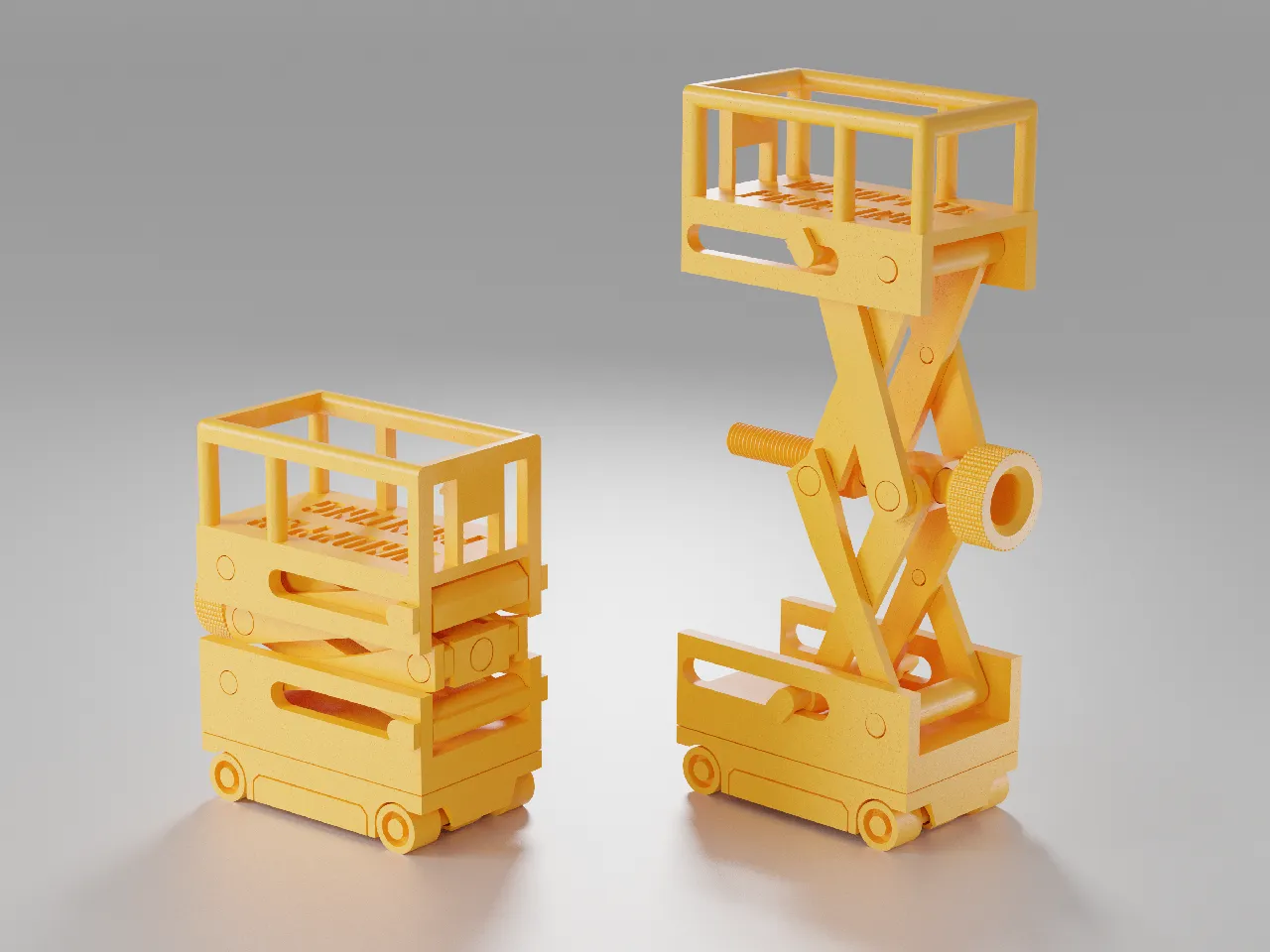Print-in-Place Scissor Lift (No Support Needed!) by WhopperPrinting ...