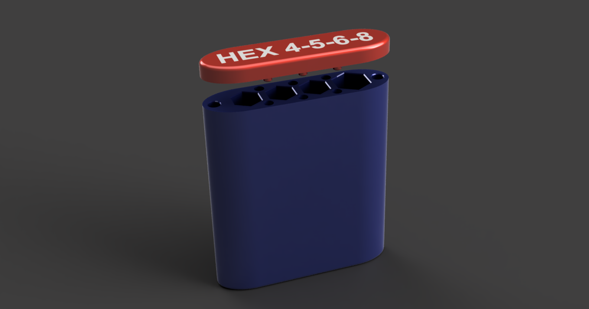 Bit Box HEX 4-5-6-8 by Mike | Download free STL model | Printables.com