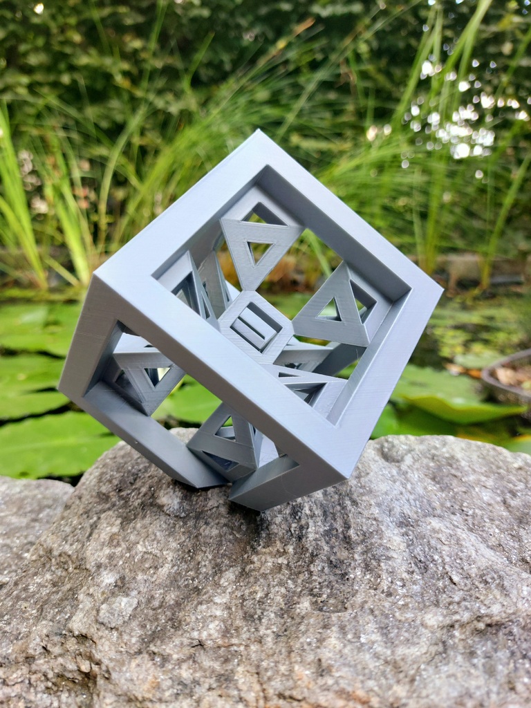 Tesseract cube decoration by kutnohormac | Download free STL model ...