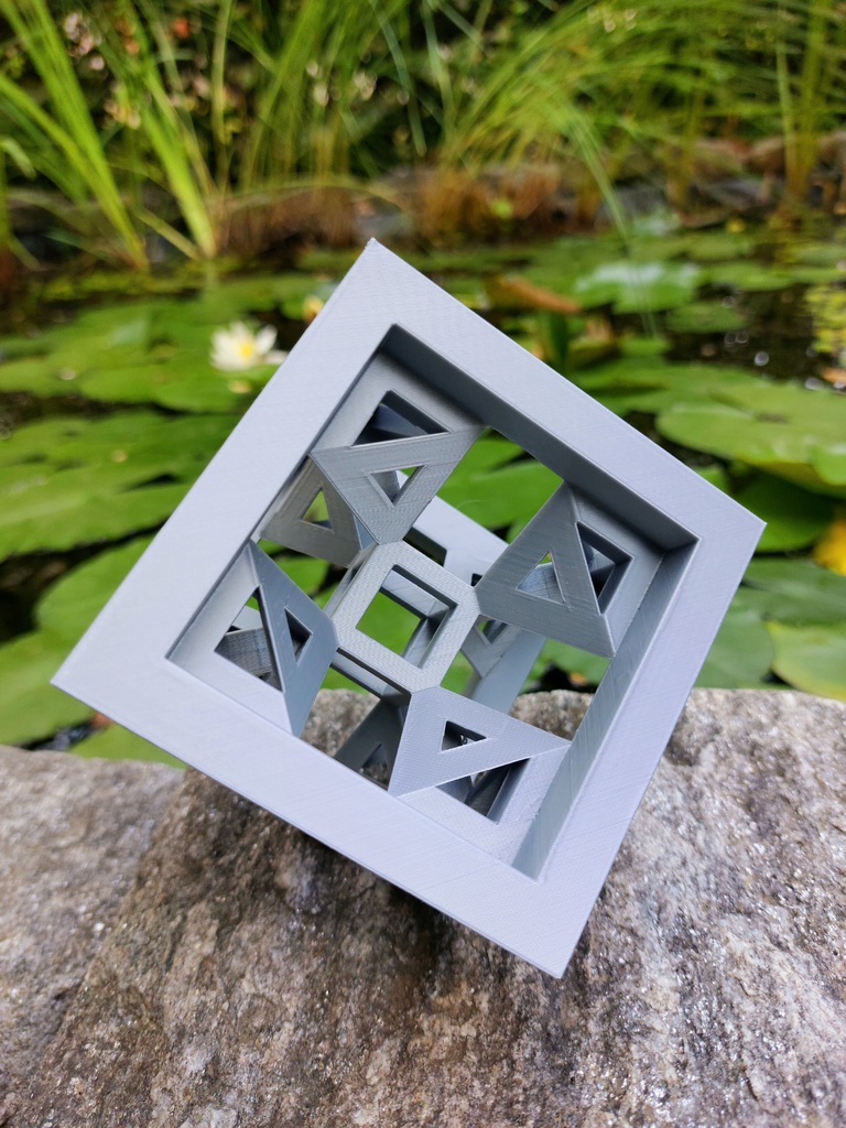 Tesseract cube decoration by kutnohormac | Download free STL model ...