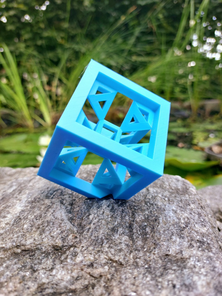 Tesseract cube decoration by kutnohormac | Download free STL model ...