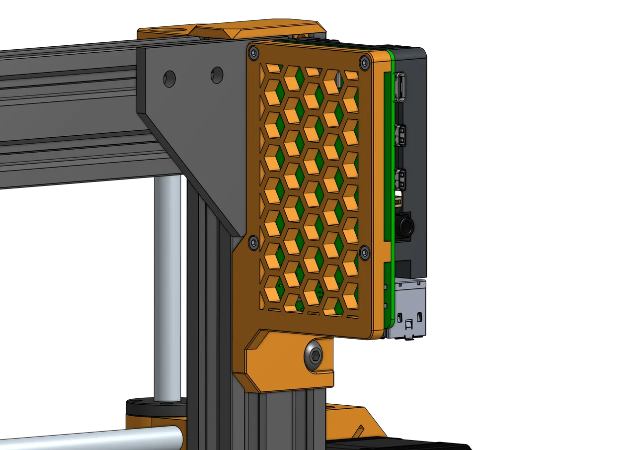 Armor Case Raspberry Pi Mount for Prusa Bear by 6d6178 | Download free ...