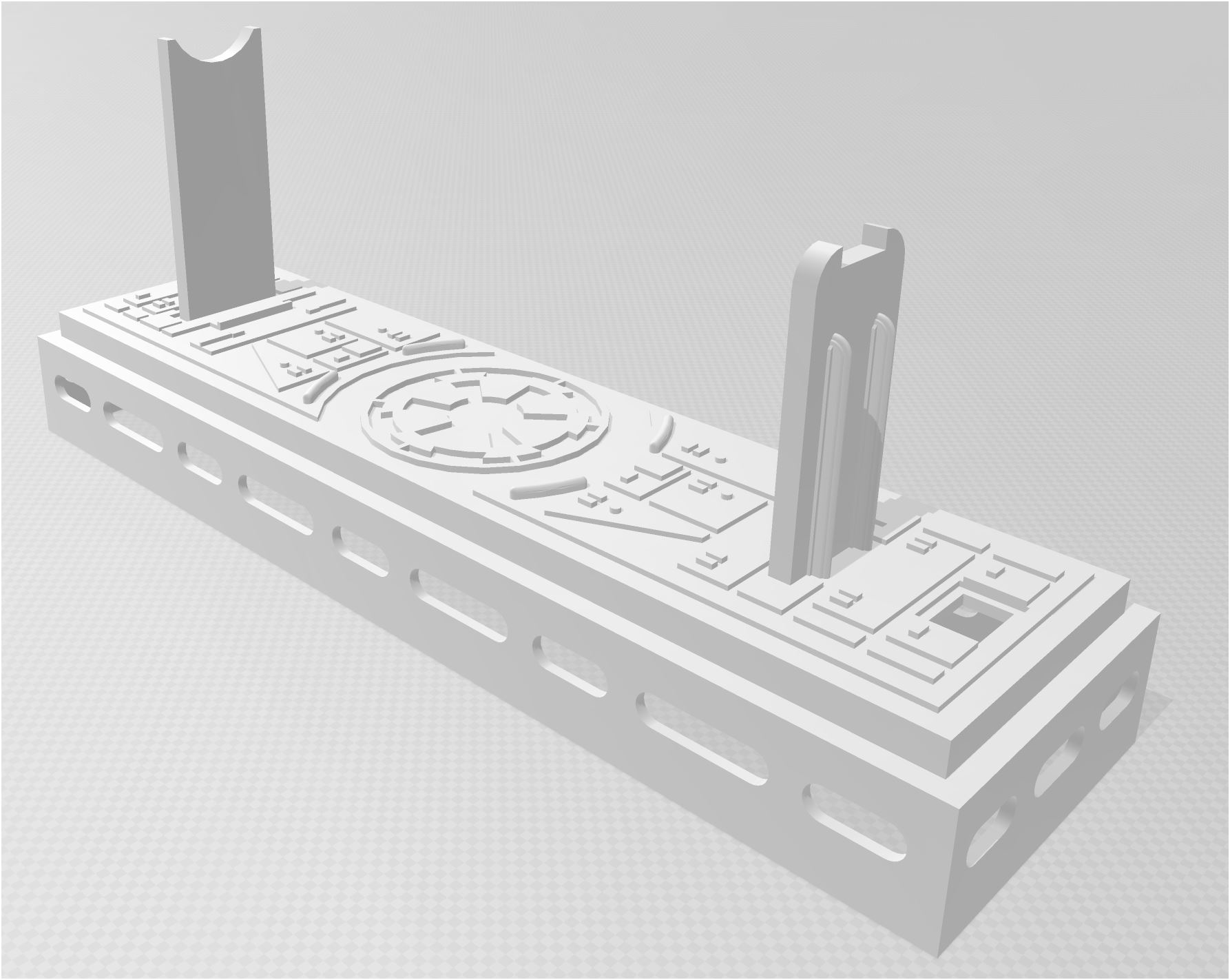 Star Wars E-11 Imperial Blaster Holder Base for use with LED Glowing Lights. by edgarcia407fl ...