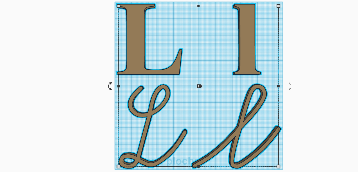 Simple letter Ll by Nina Máčová | Download free STL model | Printables.com