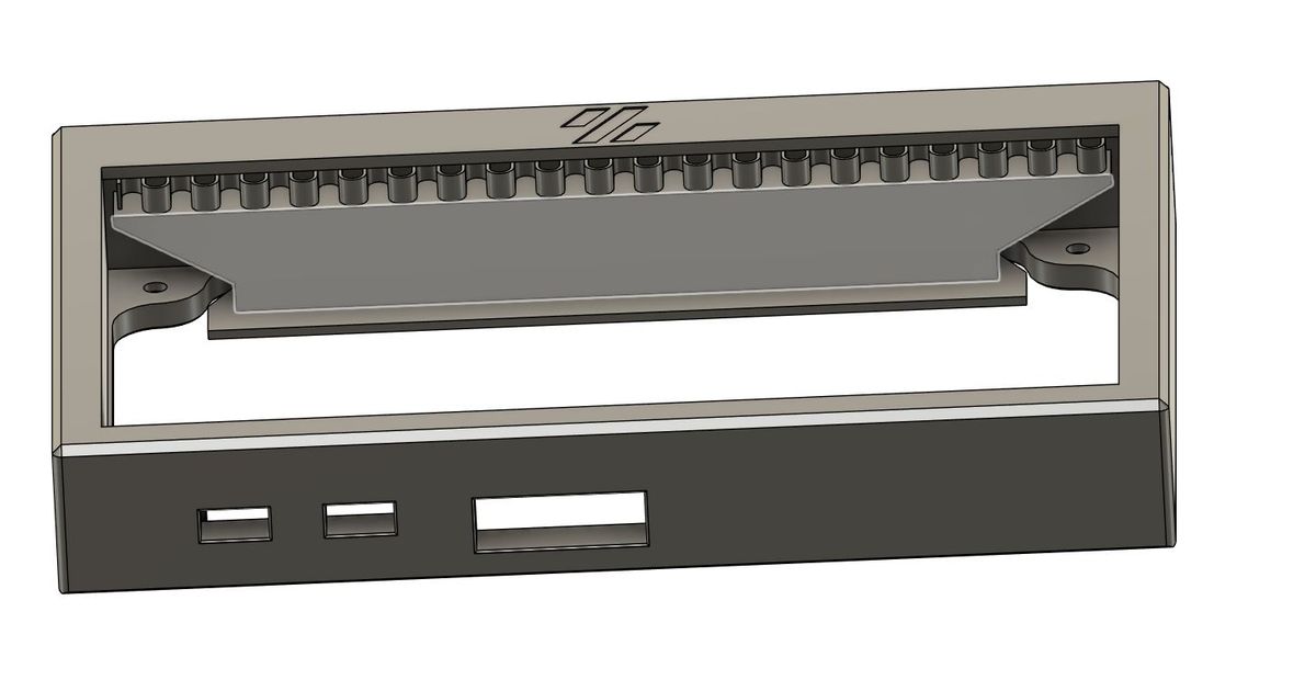 Logo Bezel With Integrated Supports by Sleep | Download free STL model ...