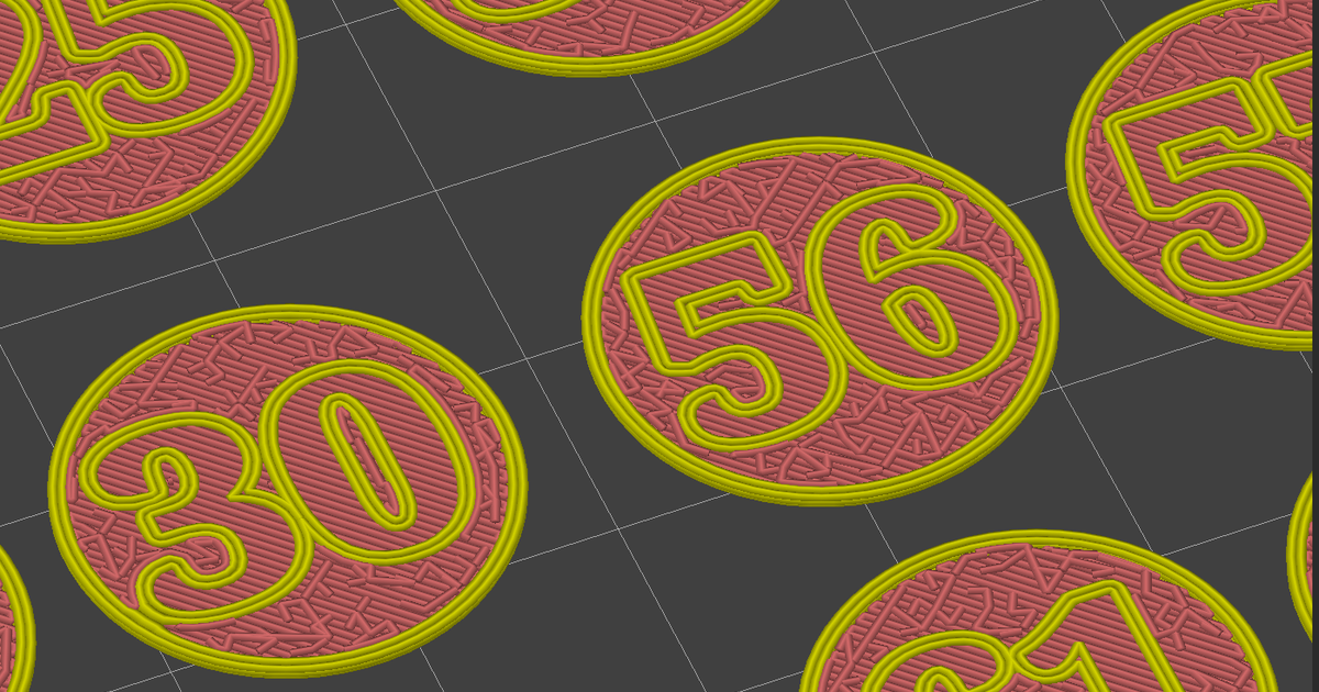 Numbers or Tokens 1 to 100 (updated 07/07/24) by 3Drobot | Download ...