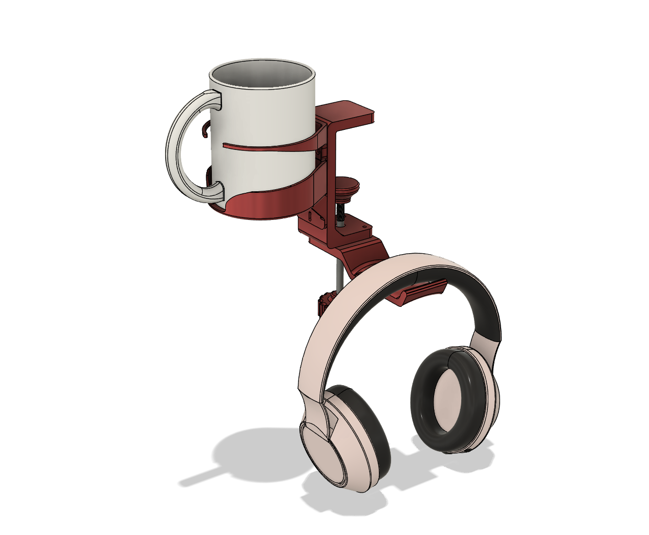 headphone and cup holder by Ujang Karnadi | Download free STL model ...