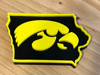Iowa Hawkeyes Decoration by SamuraiLink3 | Download free STL model ...