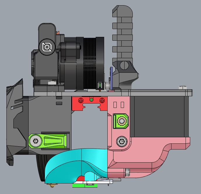 Rat Rig Toolhead 1.0 Duct and Fan mount for Beacon Probe por LogieBears ...